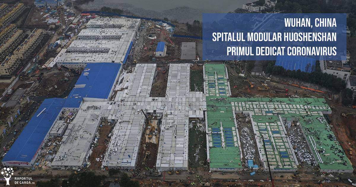 UPDATE. Al doilea spital modular din Wuhan, China este finalizat ...